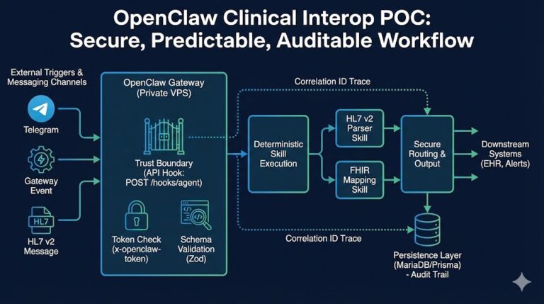 OpenClaw Clinical Interop POC: “Trustworthy Interoperability” with HL7 ...